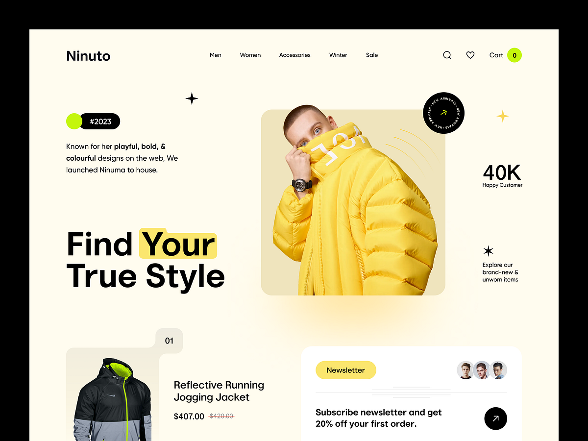 E-commerce Web header. by Orix Creative on Dribbble