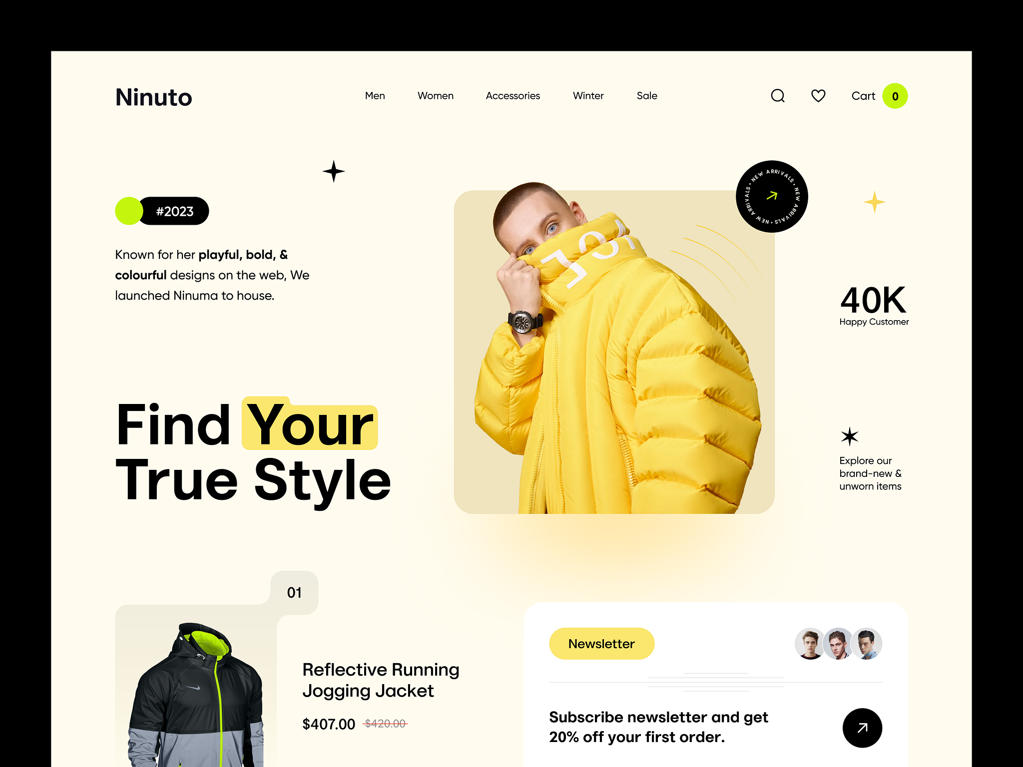 E-commerce Web header. by Orix Creative on Dribbble