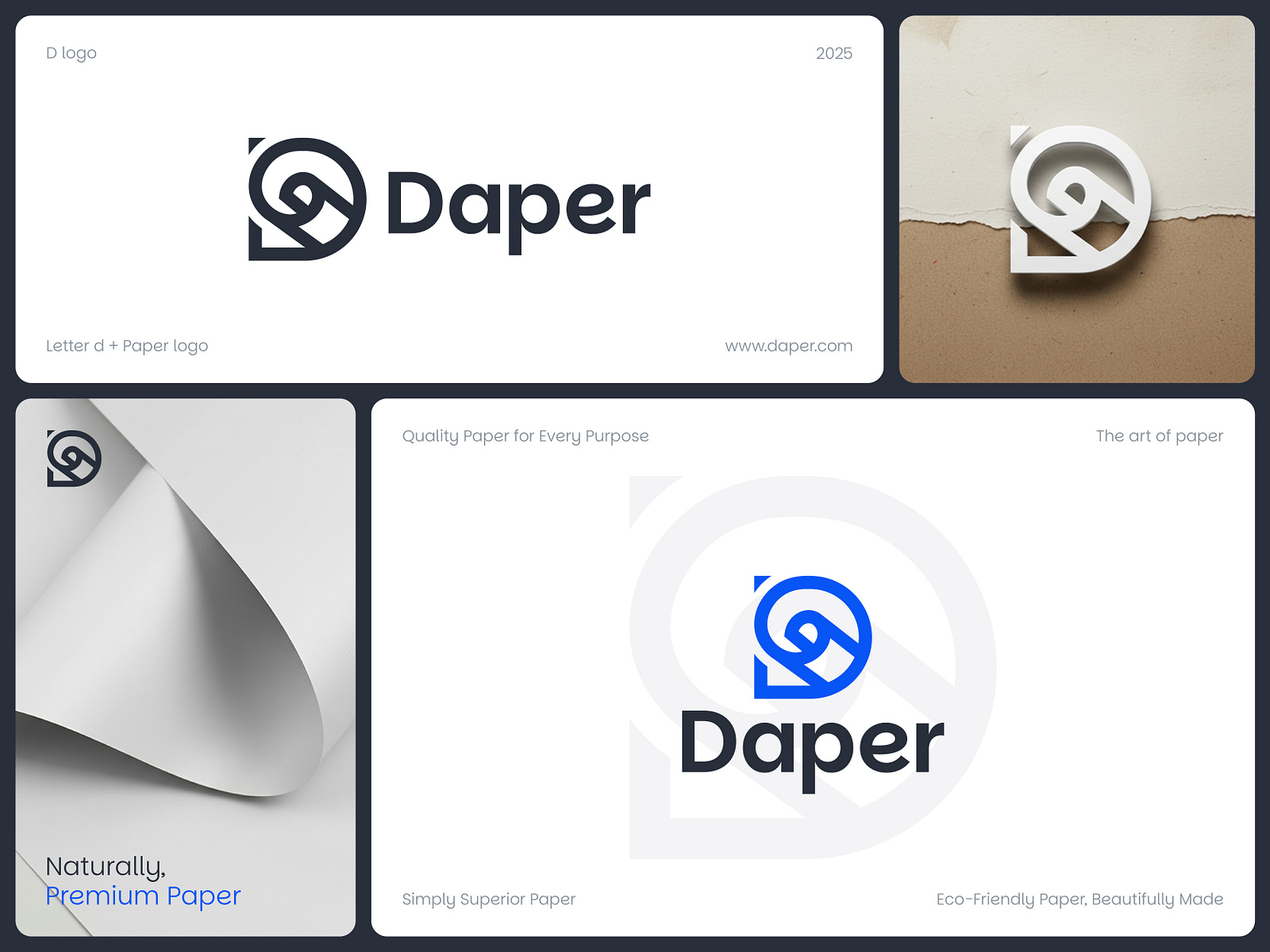D logo - Paper by Md. Soaib Hosen on Dribbble