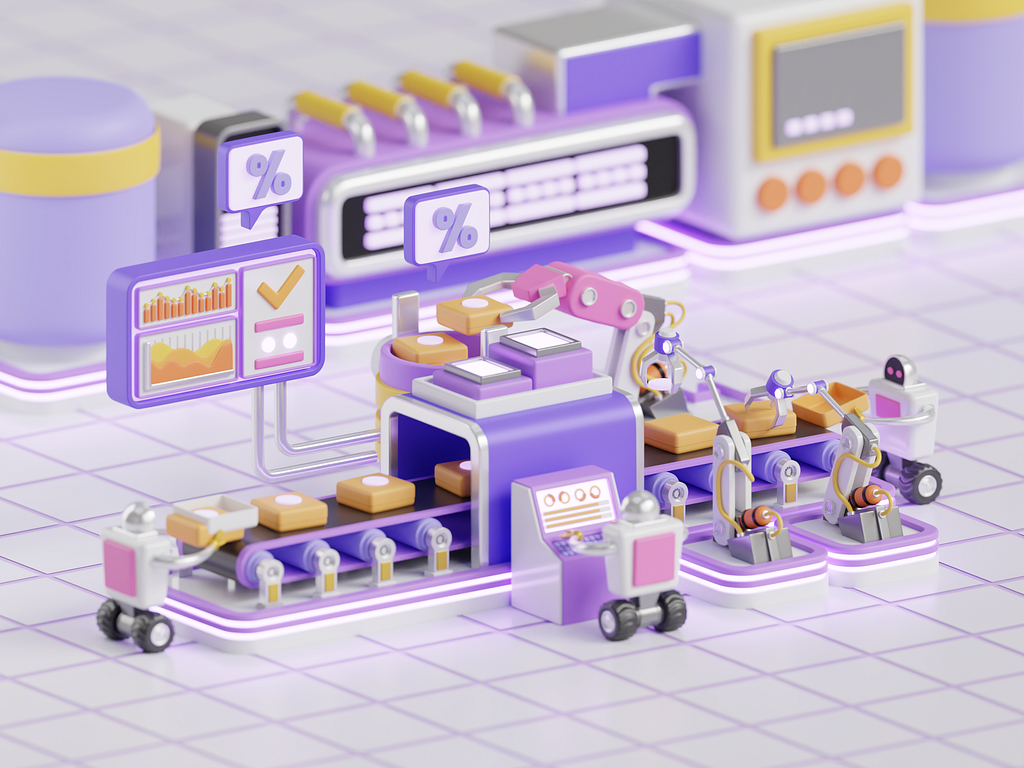 Factory - 3D Illustration by Tisna Permadi for Sans Brothers on Dribbble