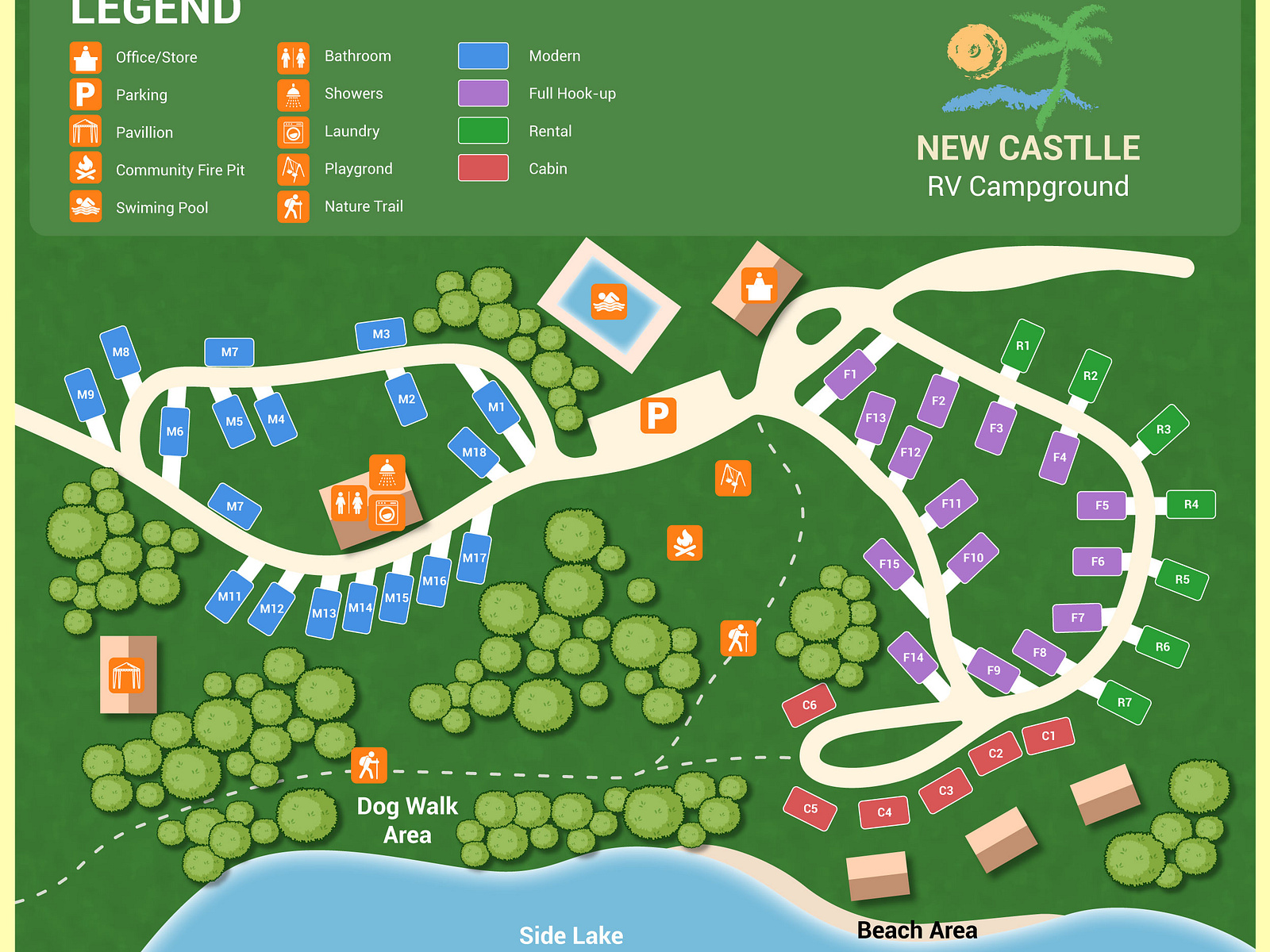 I will draw vector RV park maps, campground maps, by Talha Jubayer on ...