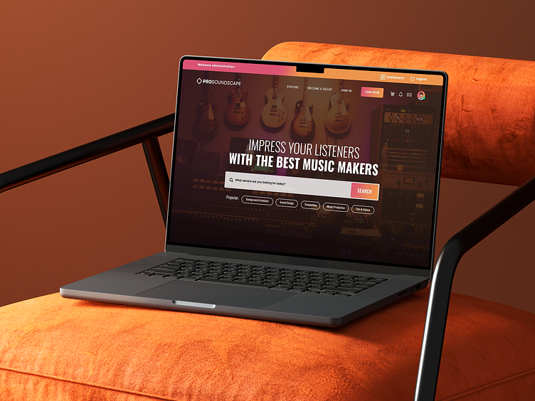Music Player Web UI Design – Landing Page by Uneeb Akram on Dribbble
