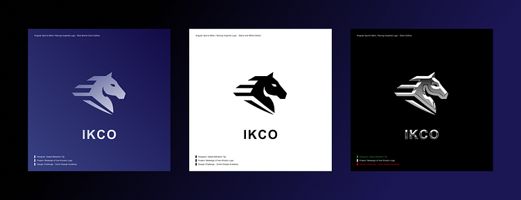 Car Badge (Angular Sports / Racing) - IKCO Iran Khodro Company by Mr ...