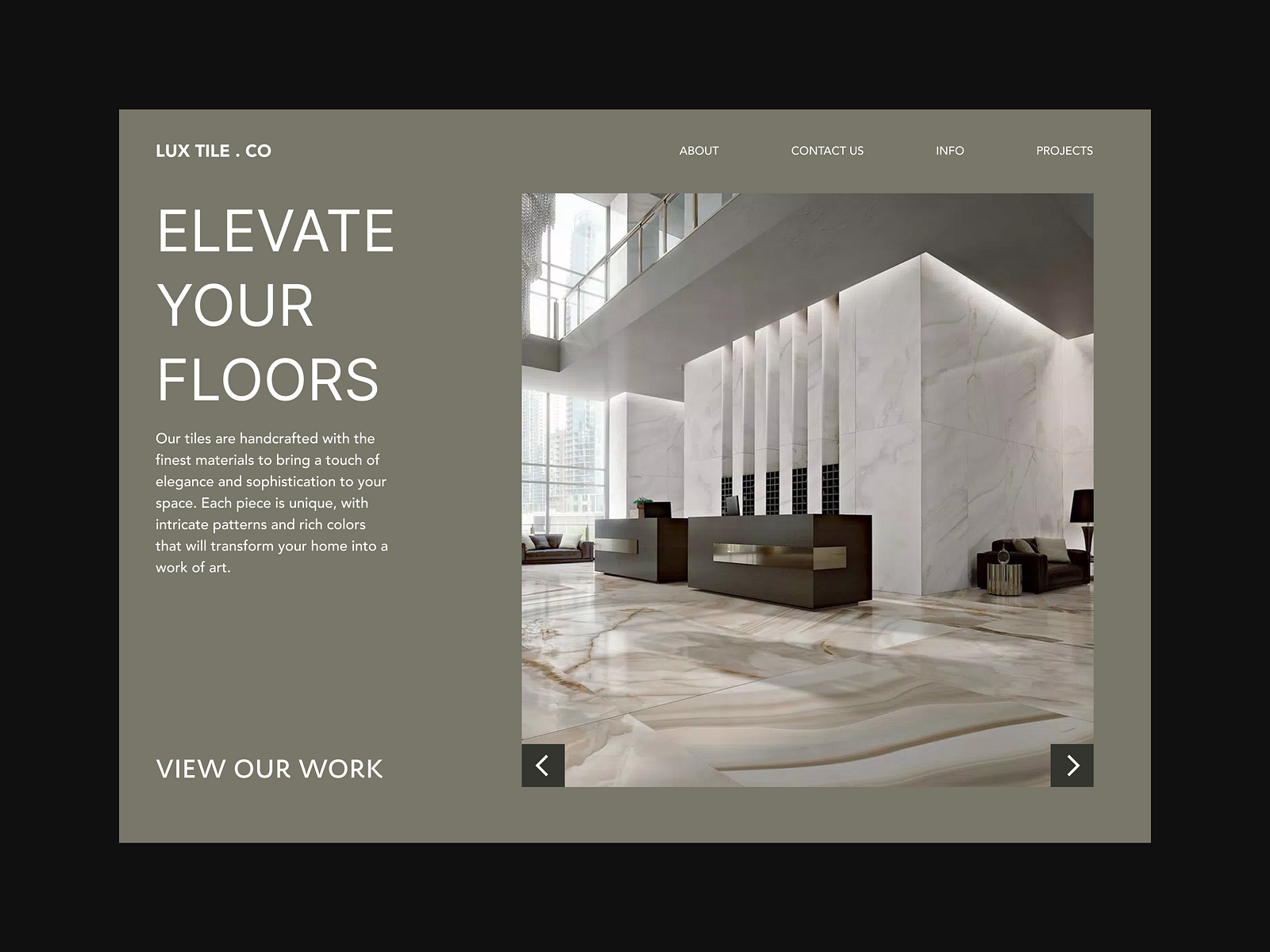 Flooring Website Design by RJ on Dribbble