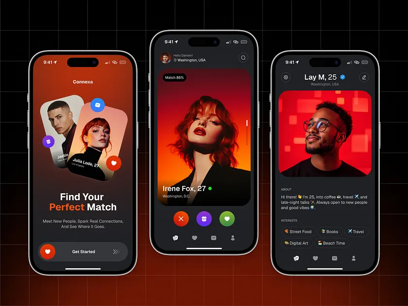 Dating App designs, themes, templates and downloadable graphic elements ...