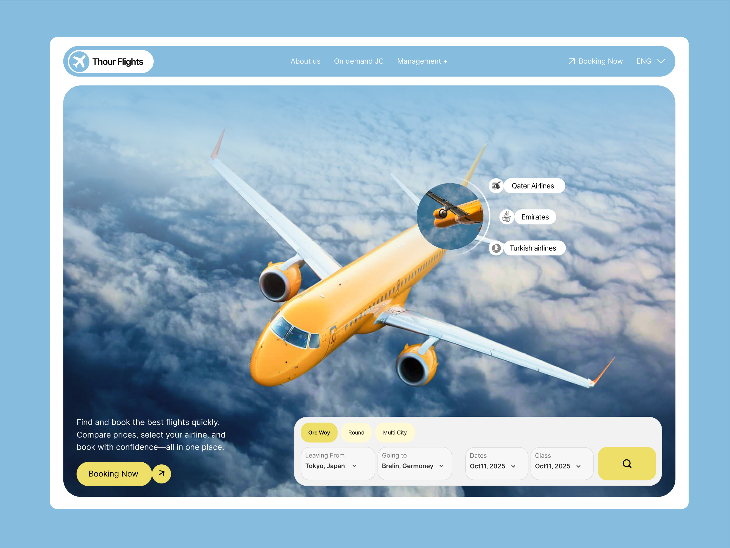 Flight Booking Website Design by Sohan Talukder for Olack - UI/UX ...