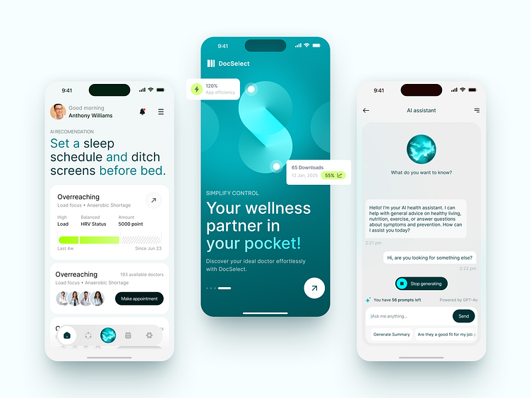 Mobile for Digital Health by Arounda Product for Arounda on Dribbble