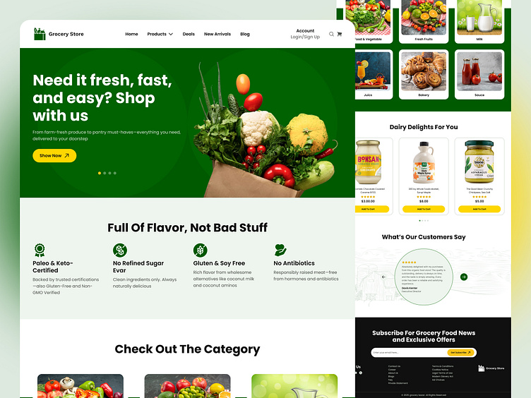 Grocery Ecommerce Website Design By Albert Rajib On Dribbble