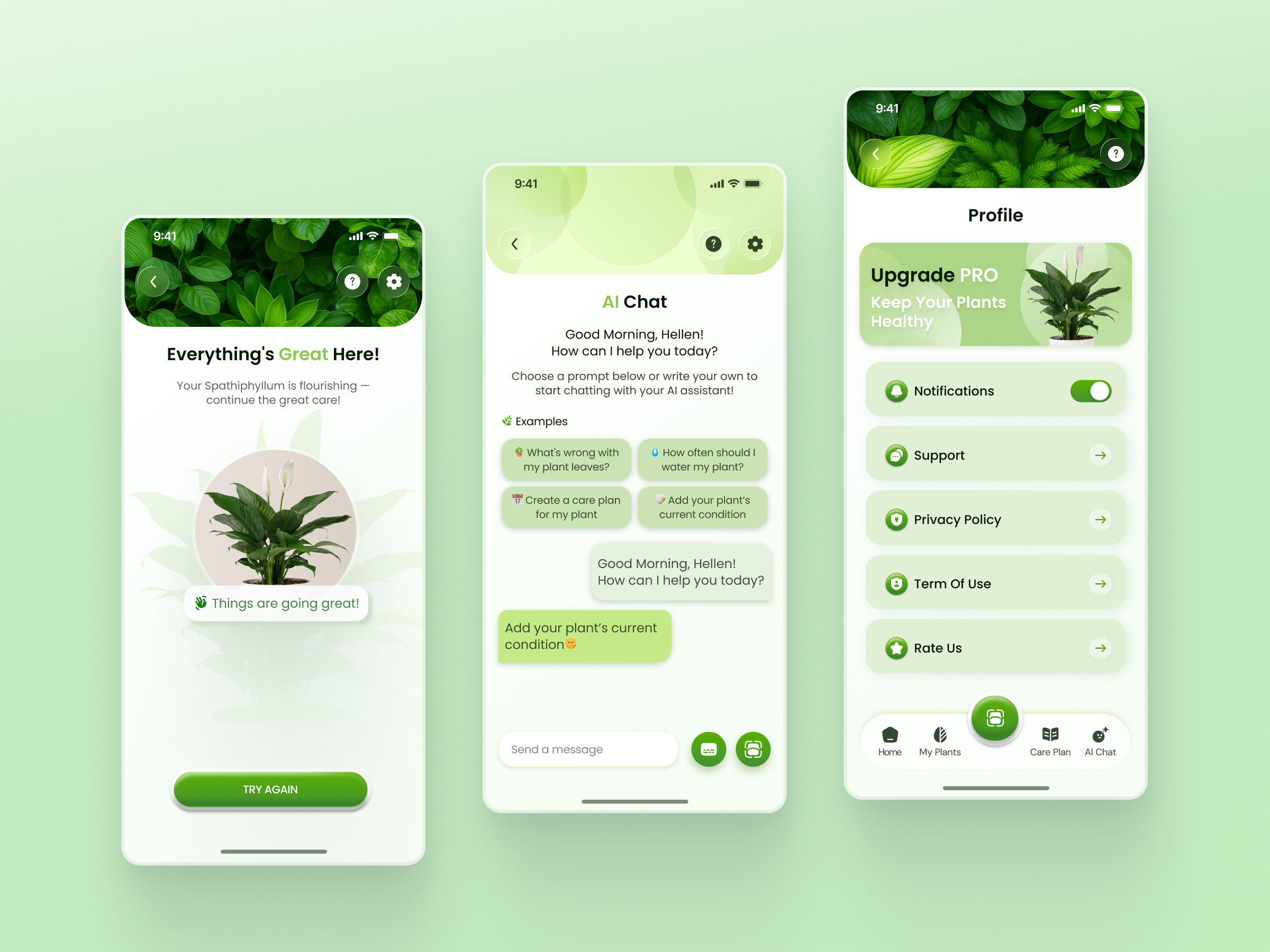 Plants App | Mobile App Design | Plant Tracker App| UX/UI Design by ...