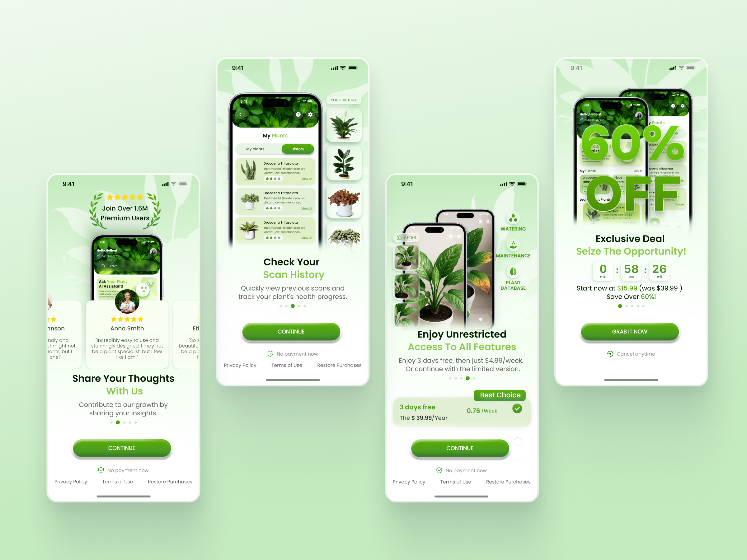 Plants App | Mobile App Design | Plant Tracker App| UX/UI Design by ...
