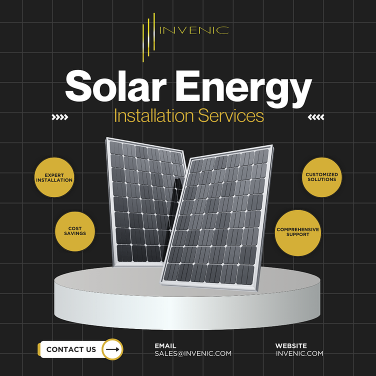 Black and Gold Solar Panel Ad by Lanz Tionglico on Dribbble