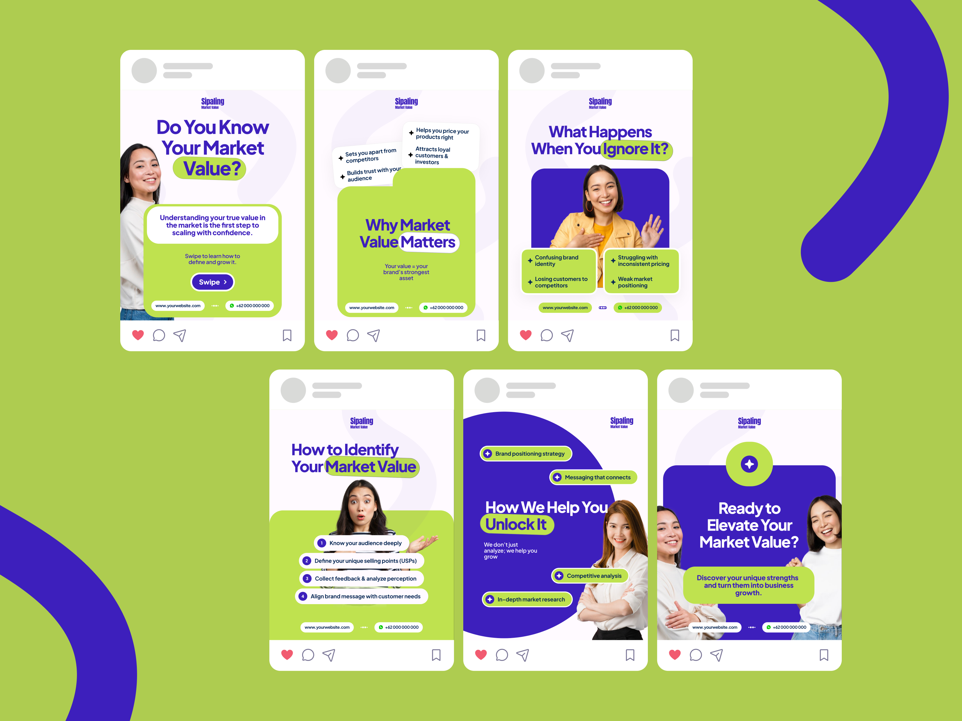 Target Market Business Social Media Post Instagram Carousel by Ahmad Faizien for OnPoint Studio ...