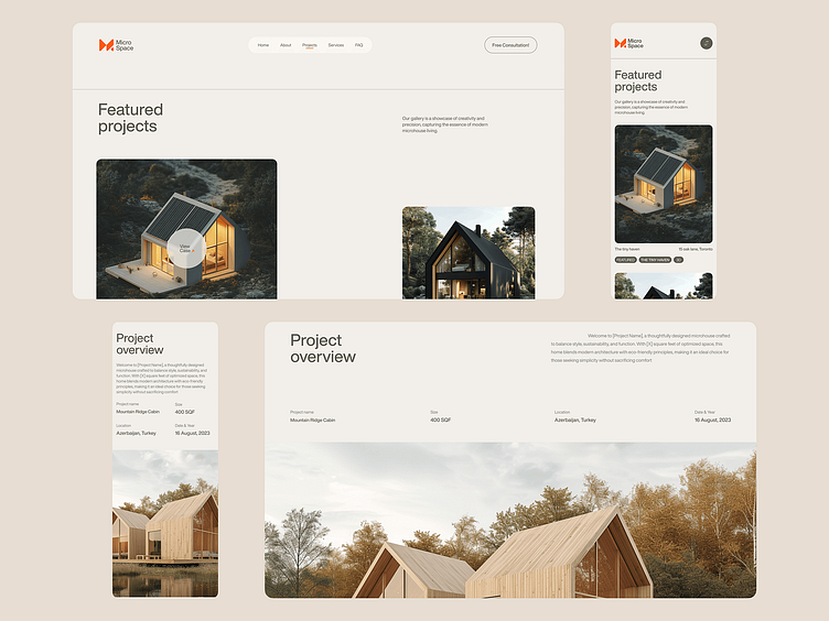 Micro House Design Agency website by Dave Omeiza Website Design Product ...