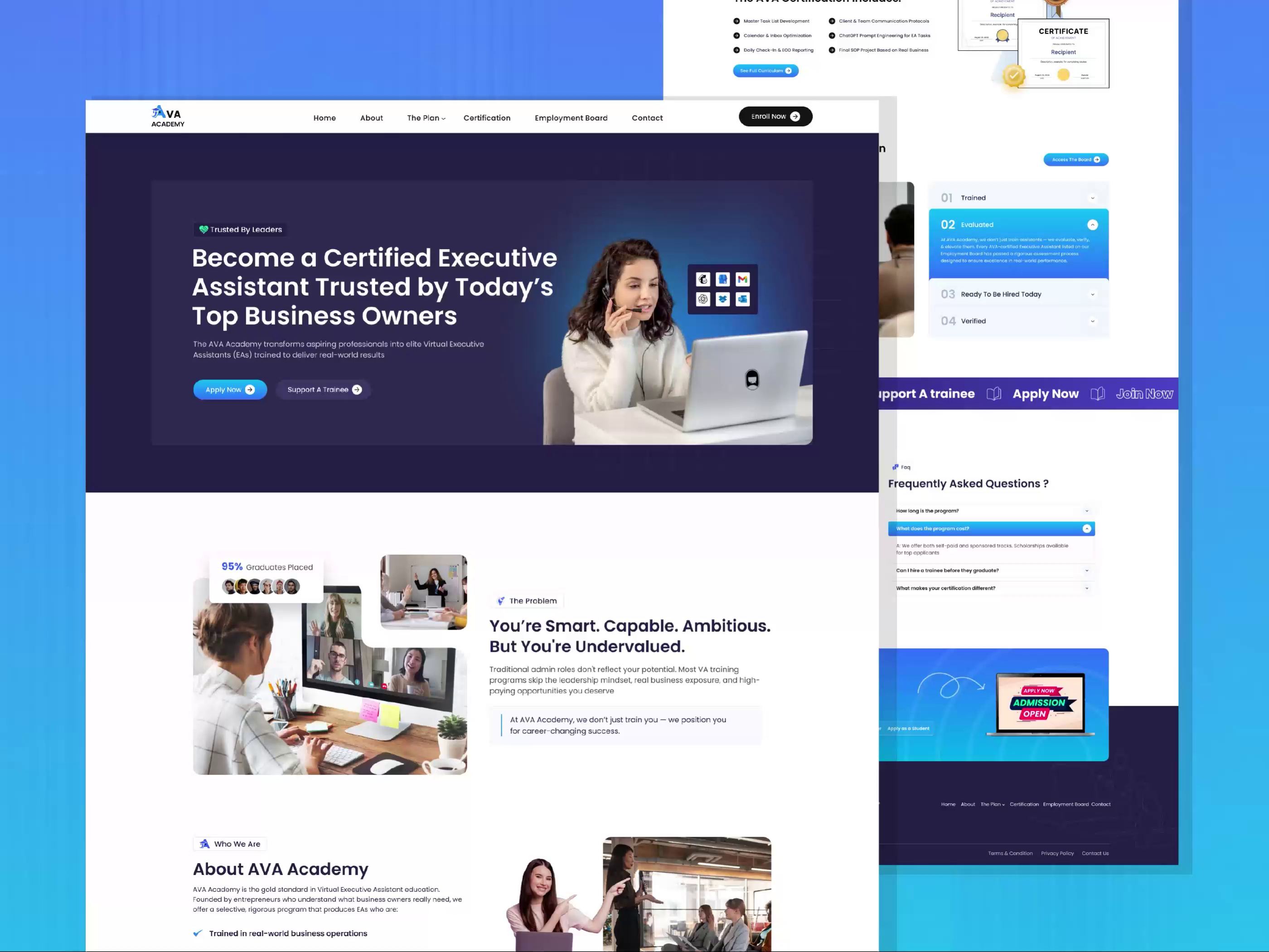 AVA Academy Website UI | LMS UI/UX by SoftCrafty - UX UI | Web Design | Web & Mobile App ...