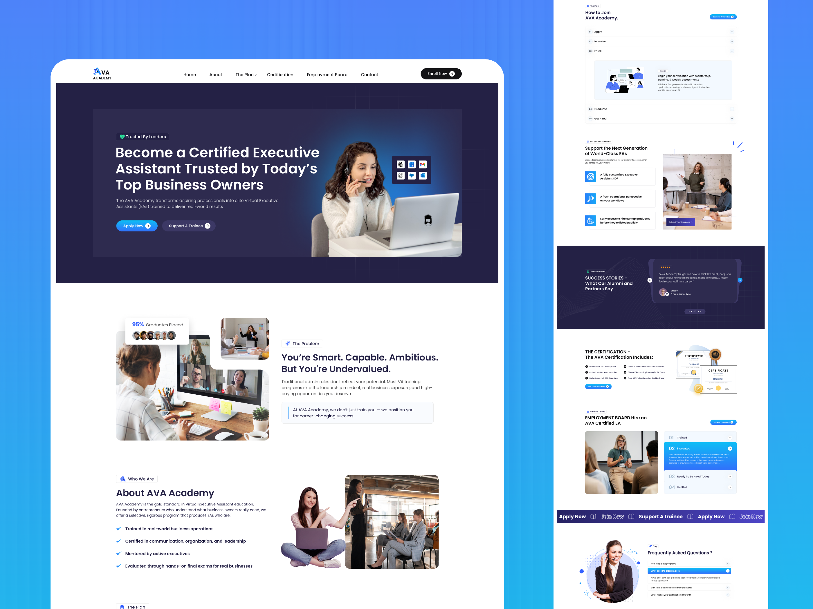 AVA Academy Website UI | LMS UI/UX by SoftCrafty - UX UI | Web Design | Web & Mobile App ...