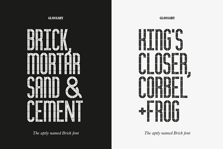 Brick Typeface by William Suckling on Dribbble
