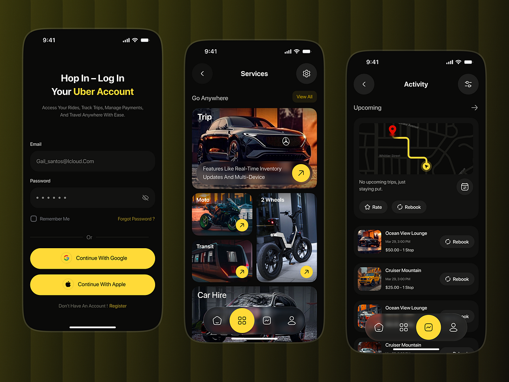 Uber Request a Ride - App Redesign UI UX by UI Mostofa Ibrahim ⭐️ on ...
