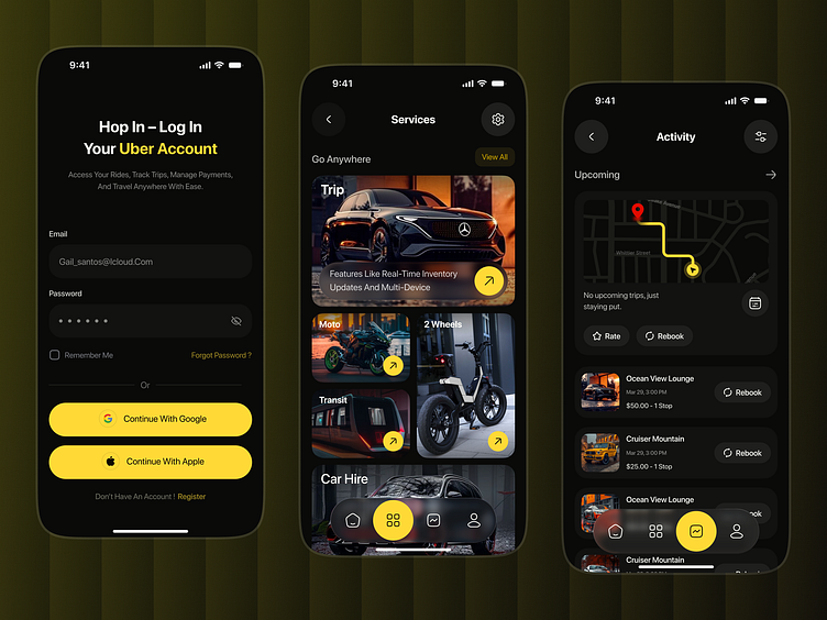 Uber Request a Ride - App Redesign UI UX by UI Mostofa Ibrahim ⭐️ on ...