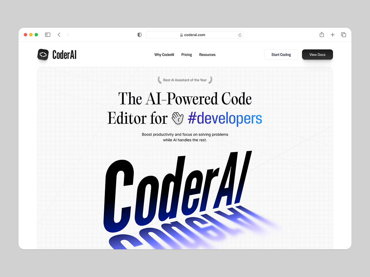 CoderAI - AI Coding Assistant by Bats on Dribbble