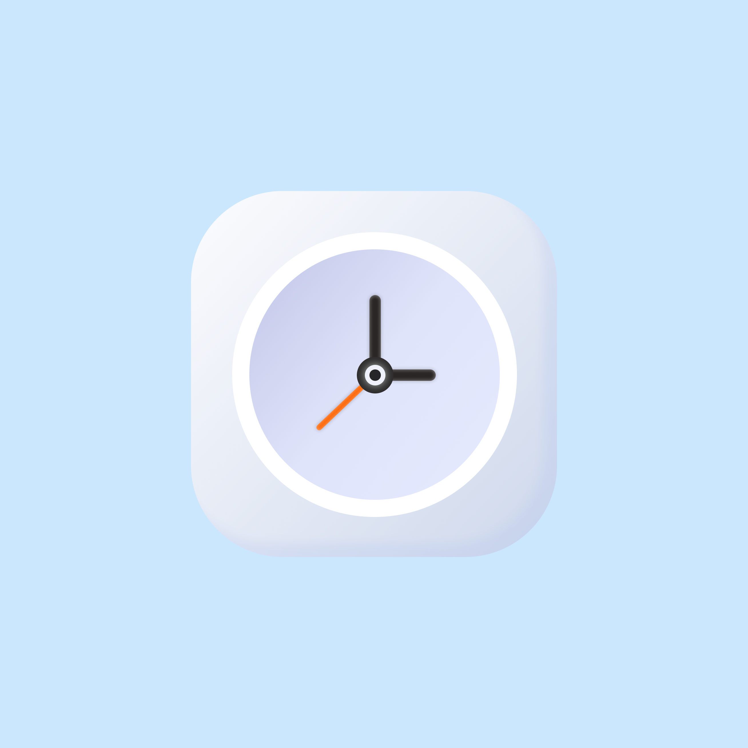 Neumorphism clock icon by Mr Taj on Dribbble