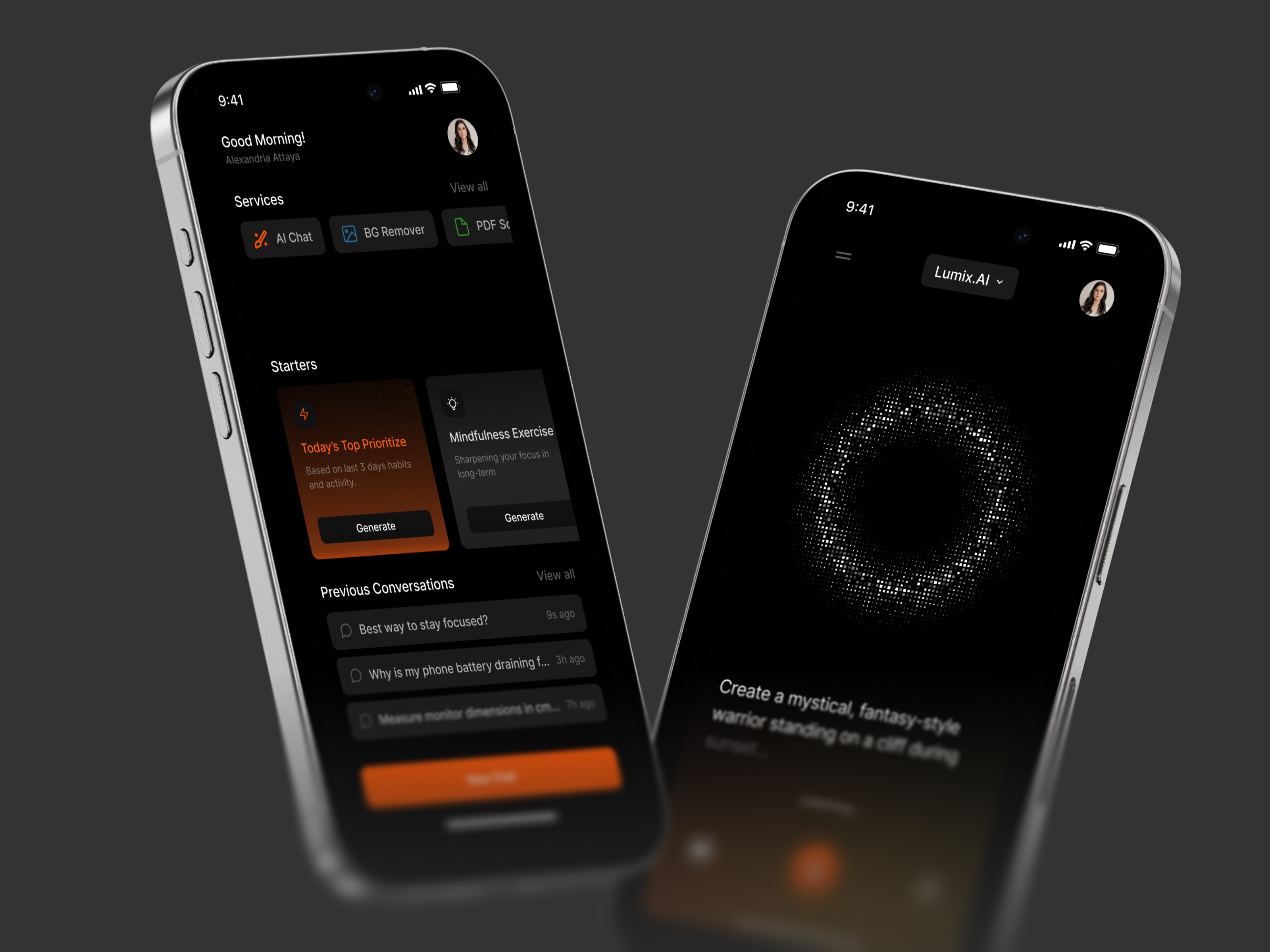 Lumix - AI Platform Mobile App by Barly Design for Uxerflow on Dribbble