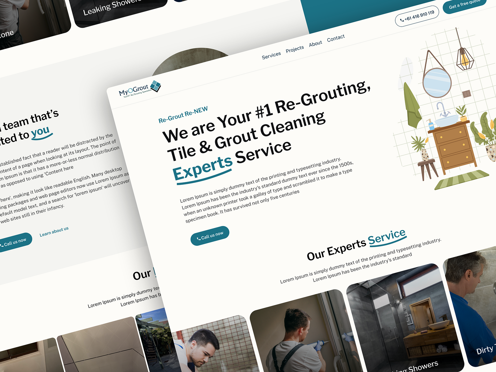 Service Website Design. by Sarath S on Dribbble