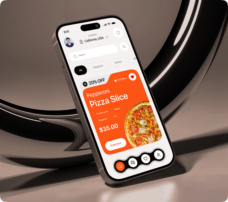 Pizza Delivery Mobile App – UI Concept by Ibrahim Khalil on Dribbble