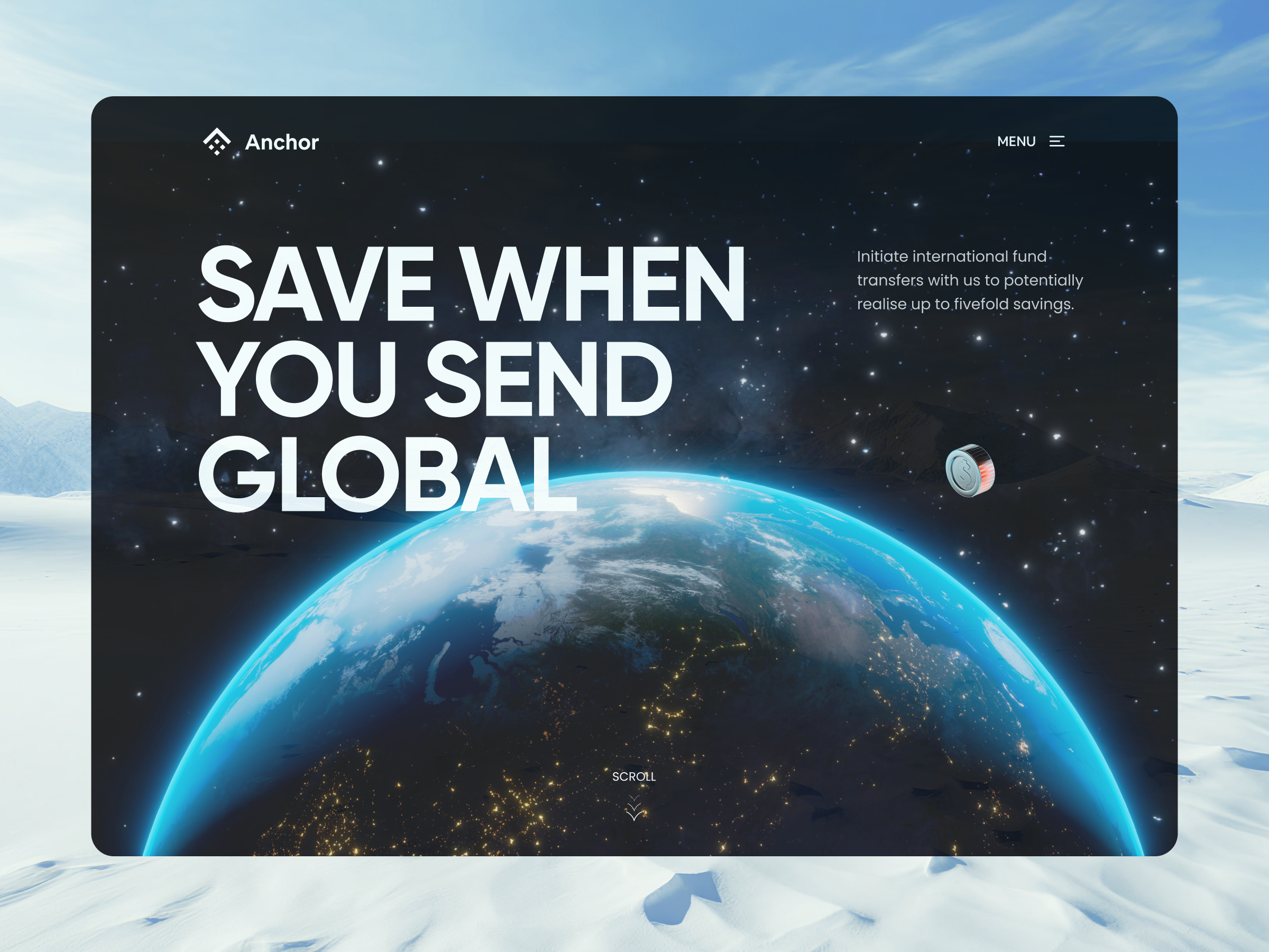 Anchor - Banking and Finance Landing Page by Ofspace UX/UI on Dribbble