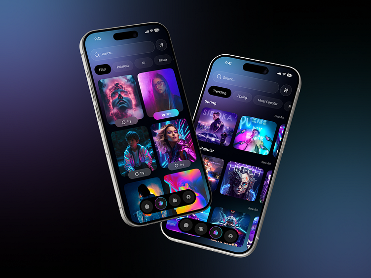 AI Photo Editing Mobile App by UI Tapu on Dribbble