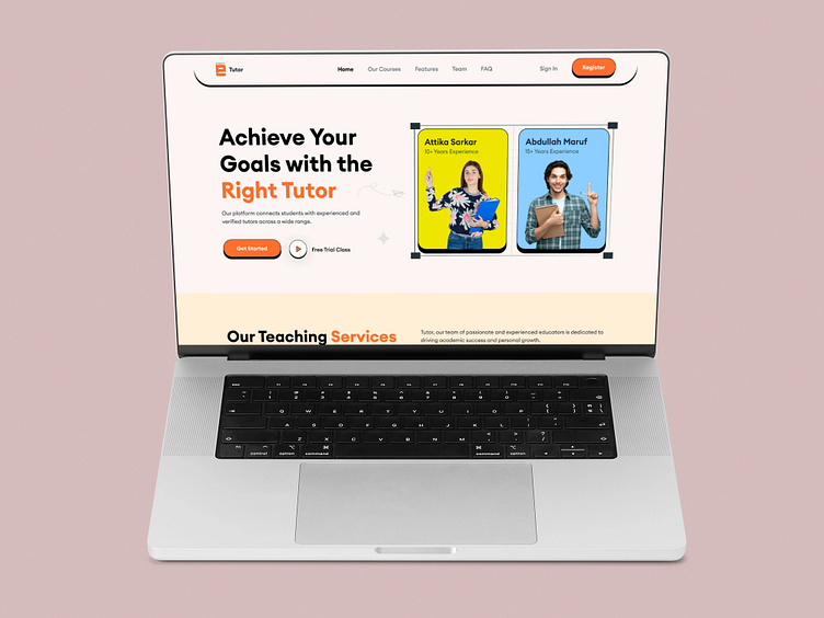 Online Course Landing Page by Sharifulgr for Ovious.Studio on Dribbble