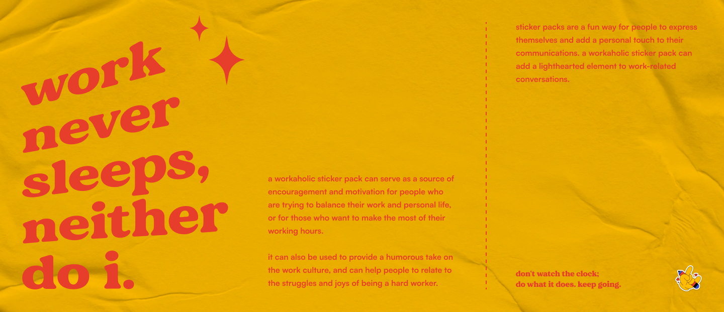 Workaholic - Sticker Pack Set by SlabPixel Designer for SlabPixel on ...