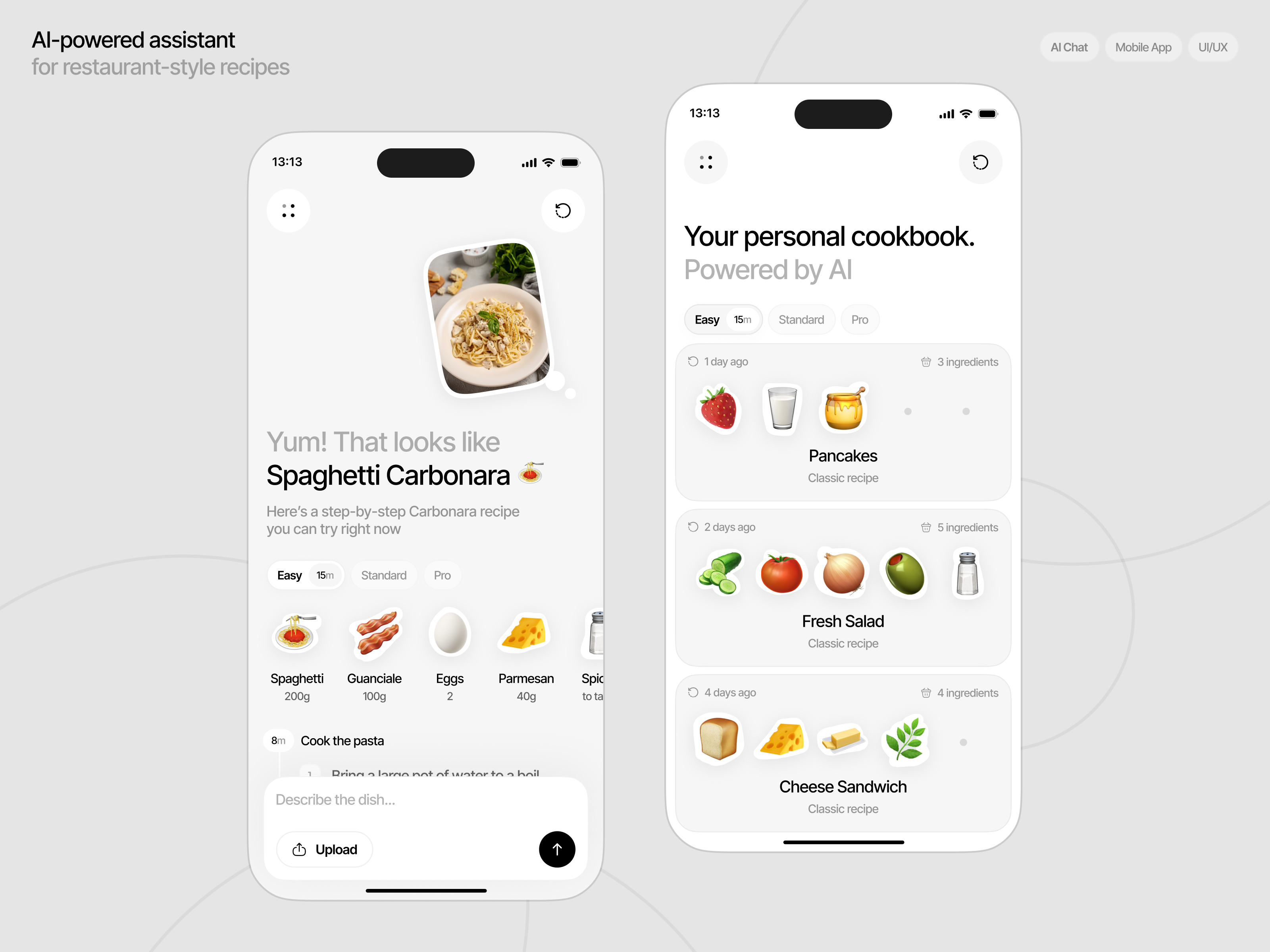 AI Recipe App - Your Smart Kitchen Assistant by Levi Wilson for QClay ...
