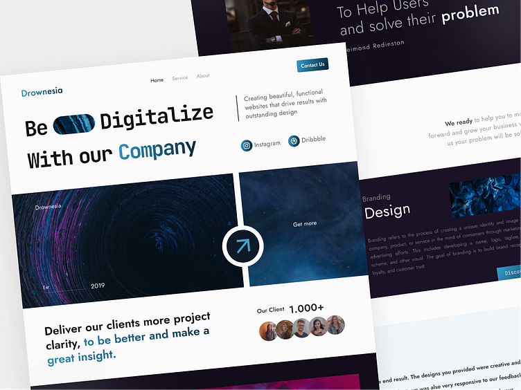 Drownesia - Company Landing Page by Hisyam Hawari for Matriks Studio on ...