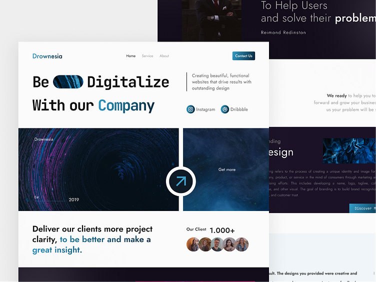 Drownesia - Company Landing Page by Hisyam Hawari for Matriks Studio on ...