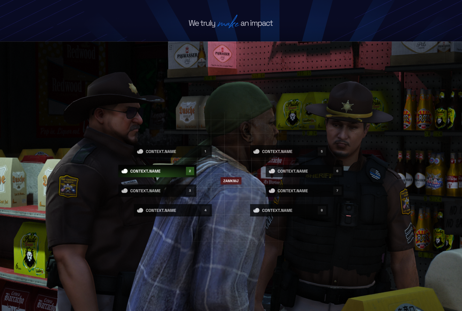 Context List / FiveM UI design for Venturas by Valkyrae® on Dribbble
