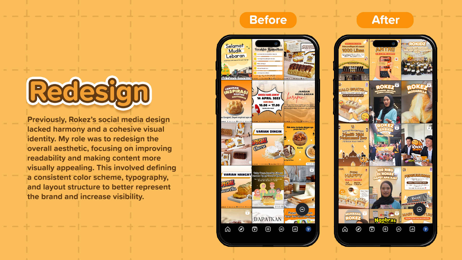 Social Media Portfolio - Rokez Roti Keset by Aditya Andrean on Dribbble