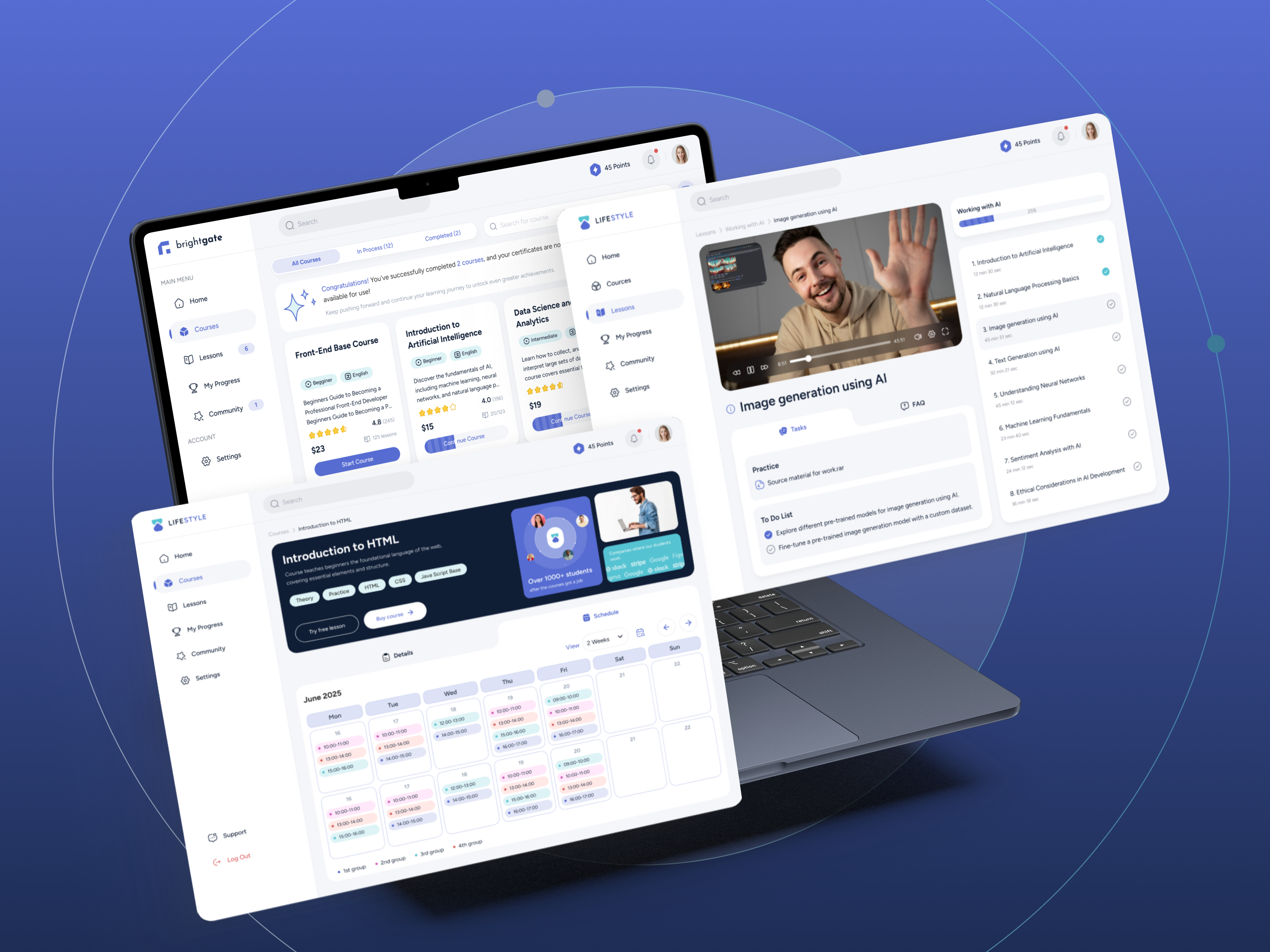 Brightgate – Educational Platform by K&Z Design on Dribbble