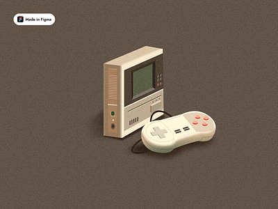 Retro Gaming Console by 尺卂爪卂几 on Dribbble