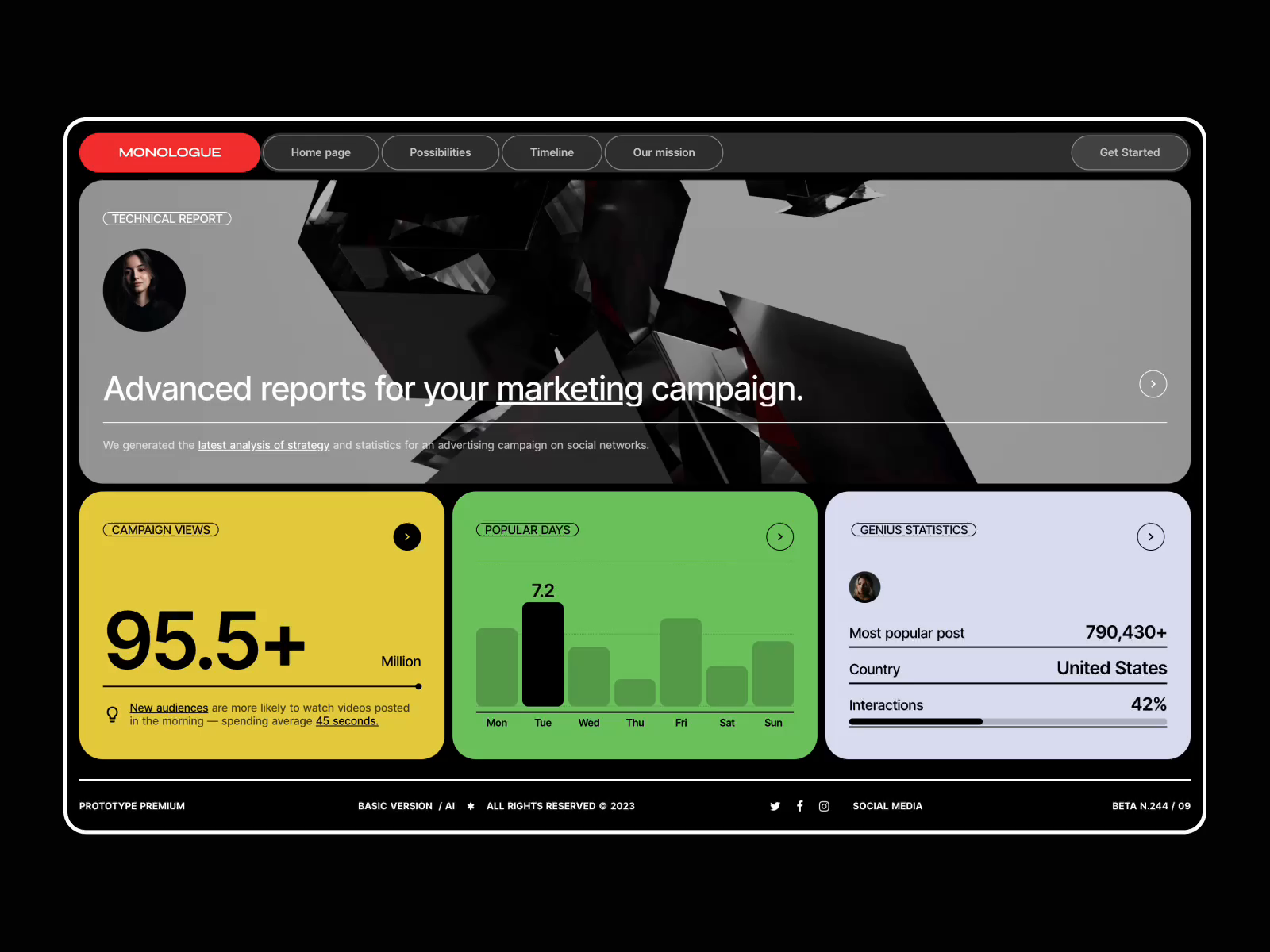 Campaign Reports - Website Concept by Tomasz Mazurczak for Studio ...