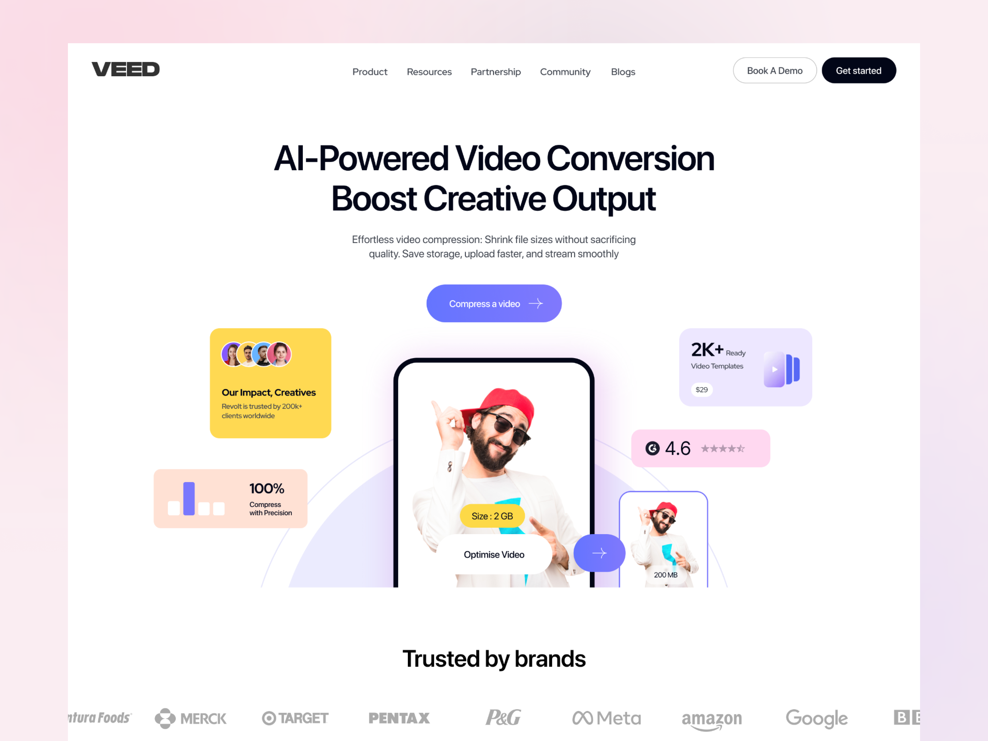 VEED AI Video Editing Platform Website by Rajan Raj on Dribbble