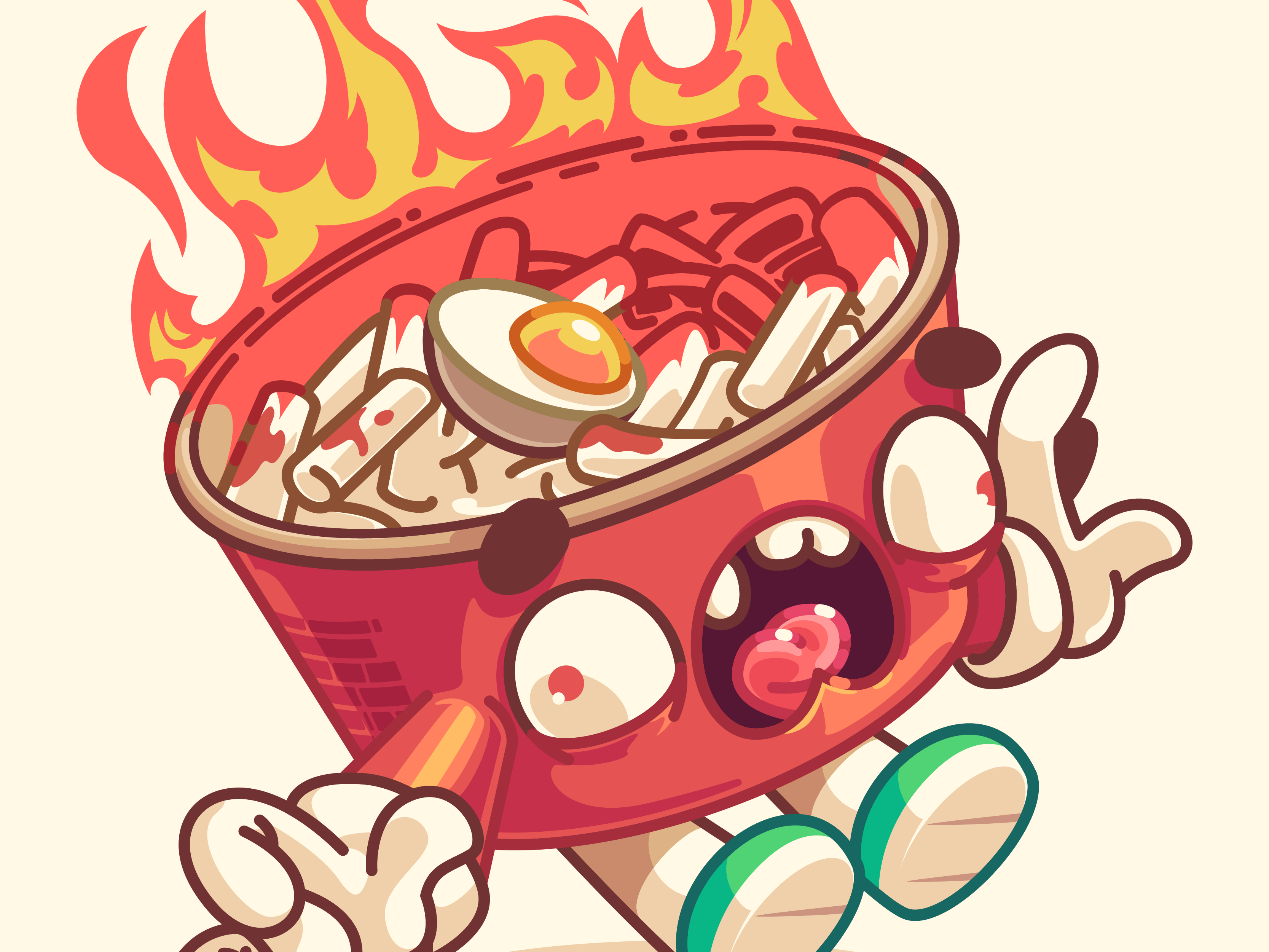 Buldak Topokki SUUUUUUPER HOT rice cake ️‍🔥 ️‍🔥 ️‍🔥 by Thunder Rockets ...