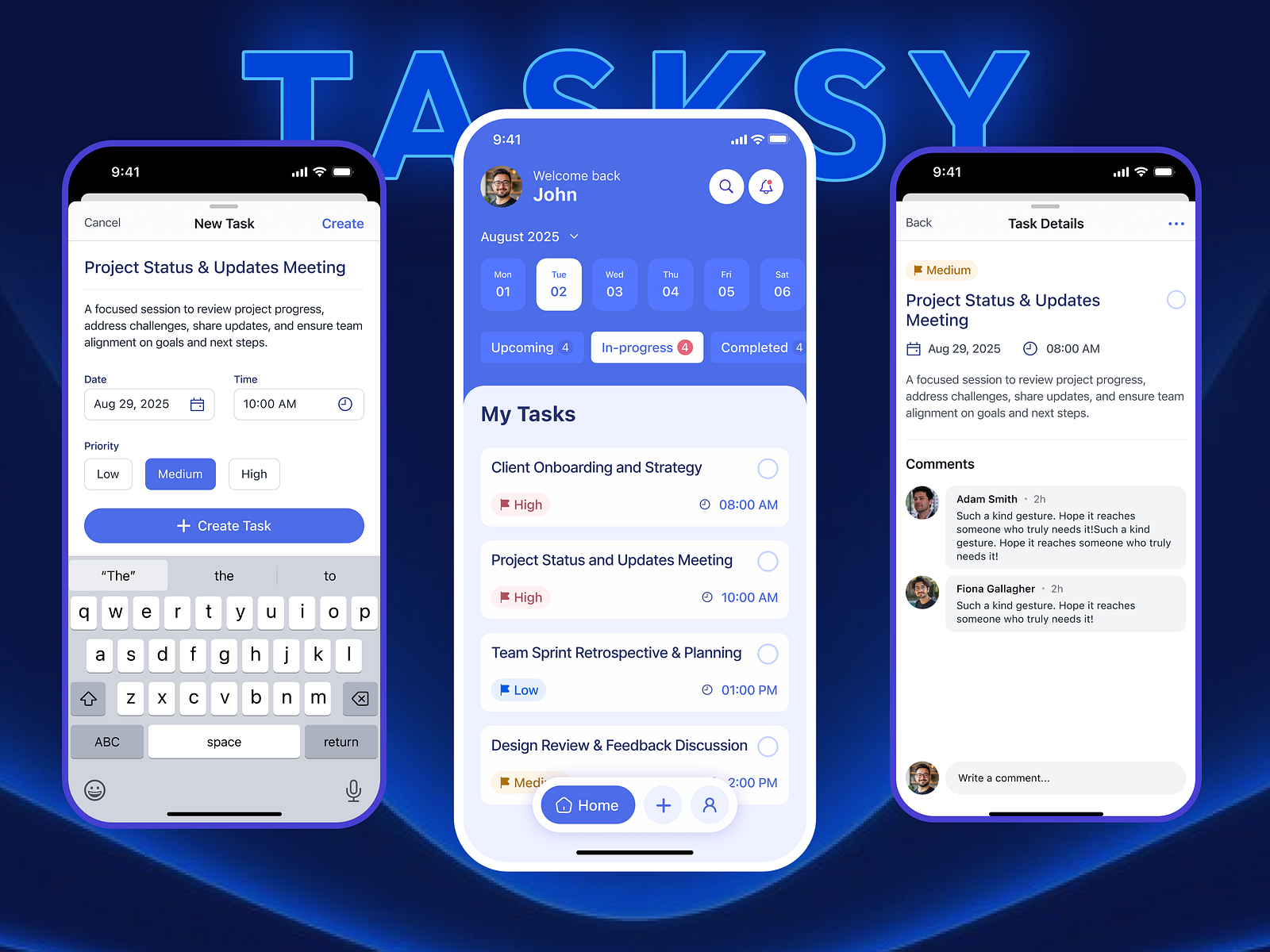 Task Management App UI/UX Design by Md Minhazul Abedin on Dribbble