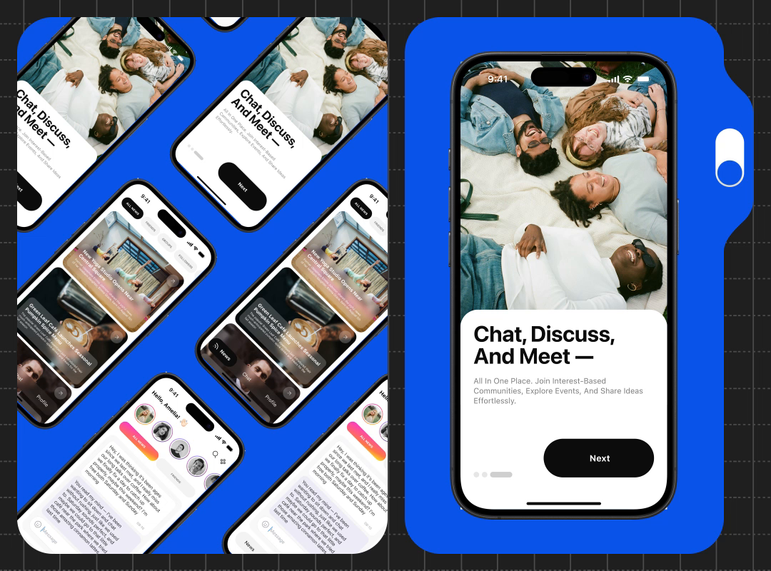 Social Media iOS App Redesign by Purrweb UI/UX Agency on Dribbble