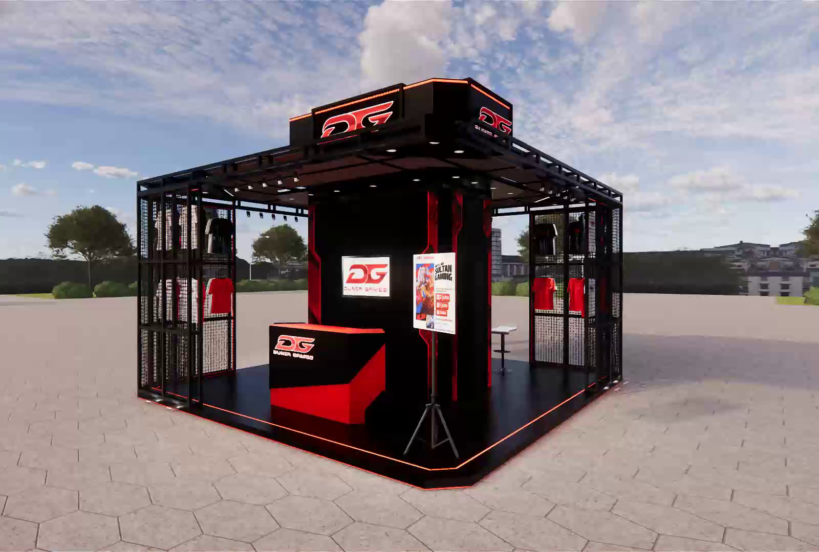 Exhibition Outdoor Booth Design 6x6 by hery sulistyono on Dribbble