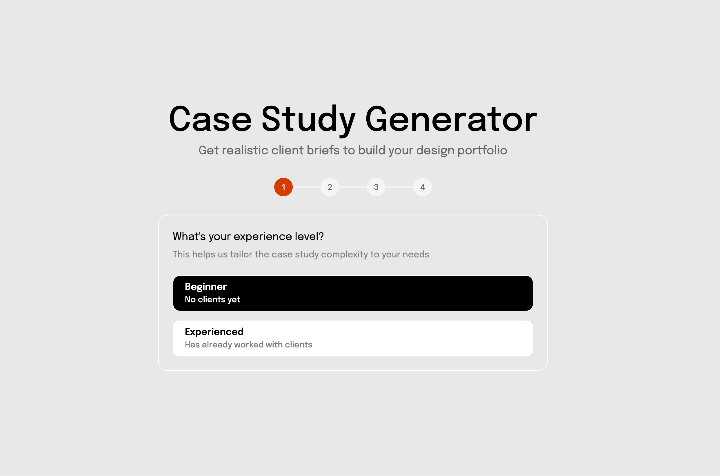 Design Brief Generator Web App by Diana on Dribbble