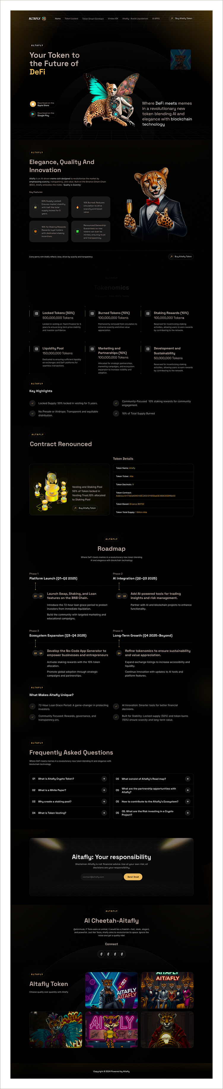 Web3 DeFi Dashboard Landing Page UI – Dark Mode Figma by Alamin Hasan on Dribbble