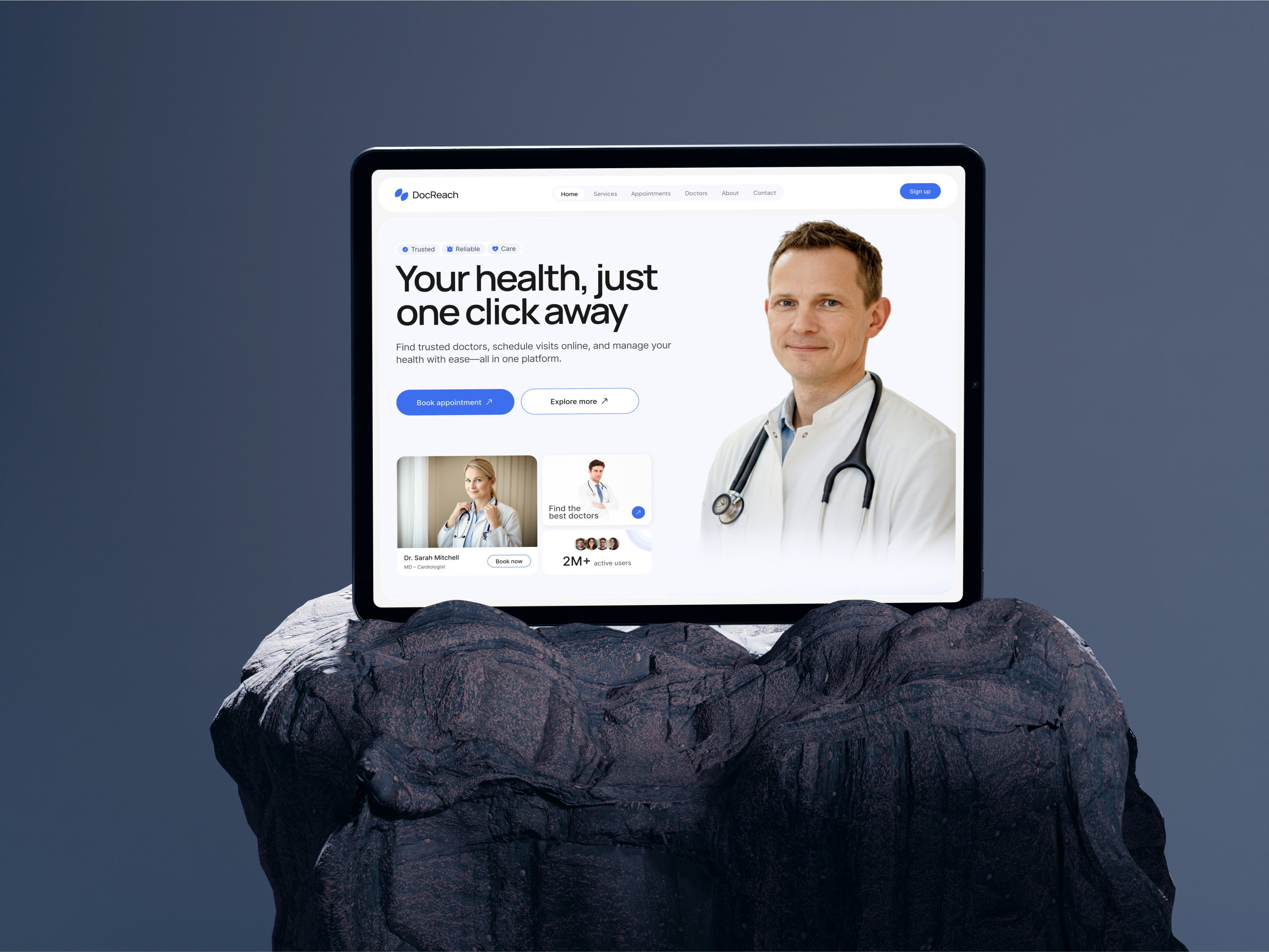 Medical Website – Online Doctor Booking Website Hero section by jishad ...