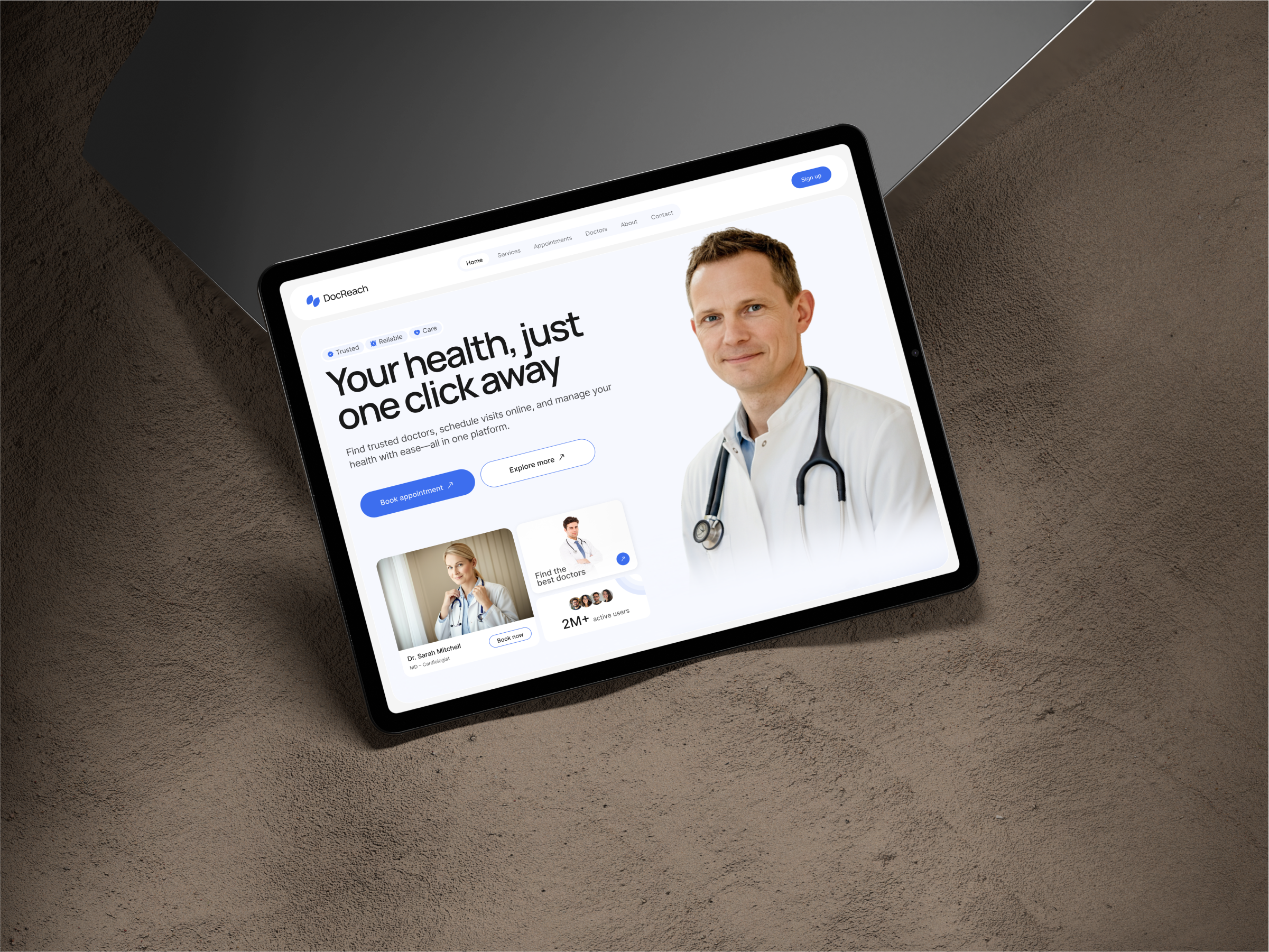 Medical Website – Online Doctor Booking Website Hero section by jishad ...