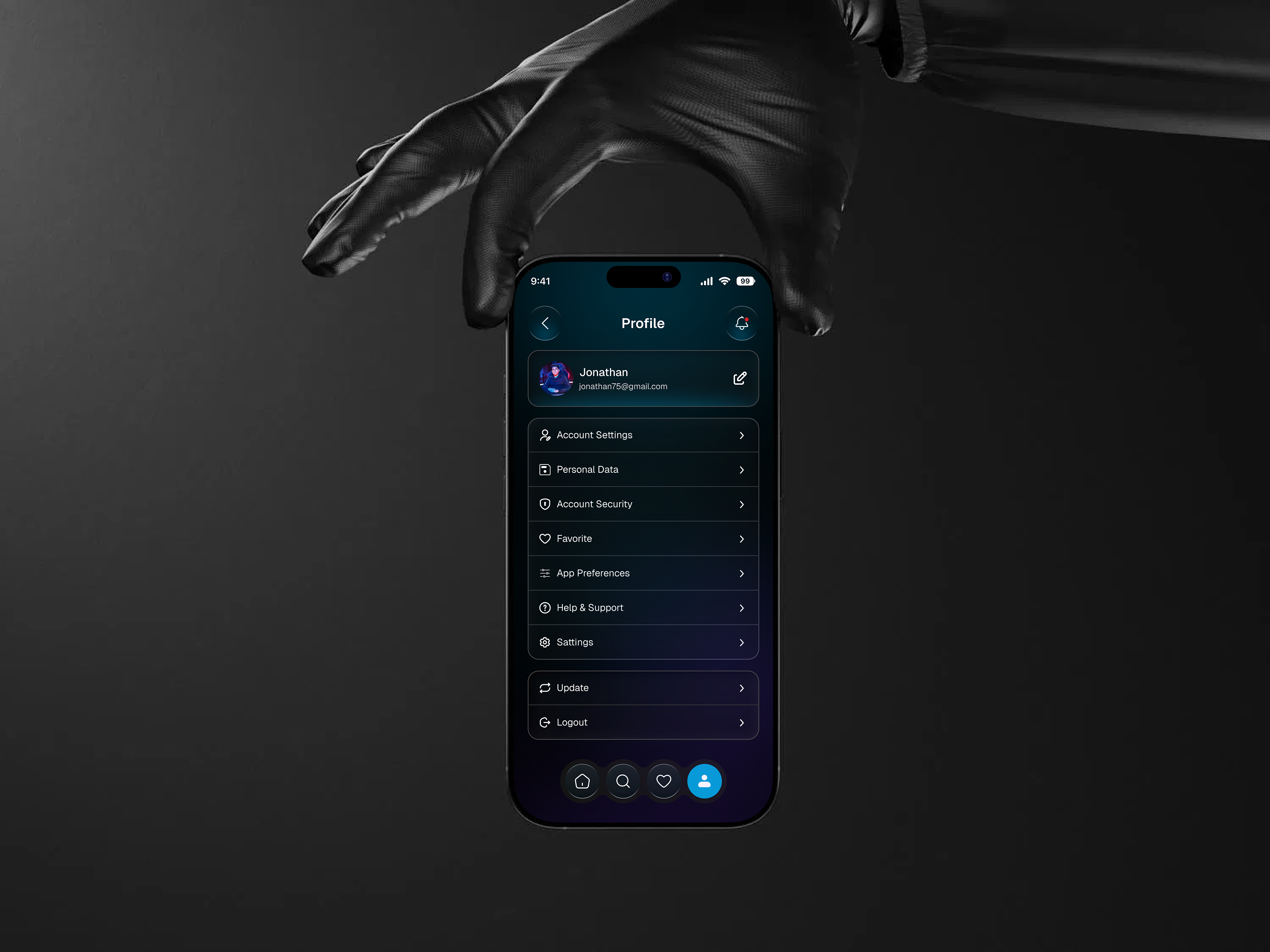 Car Rental Mobile app UI/UX (Notification & Profile Screen) by ...