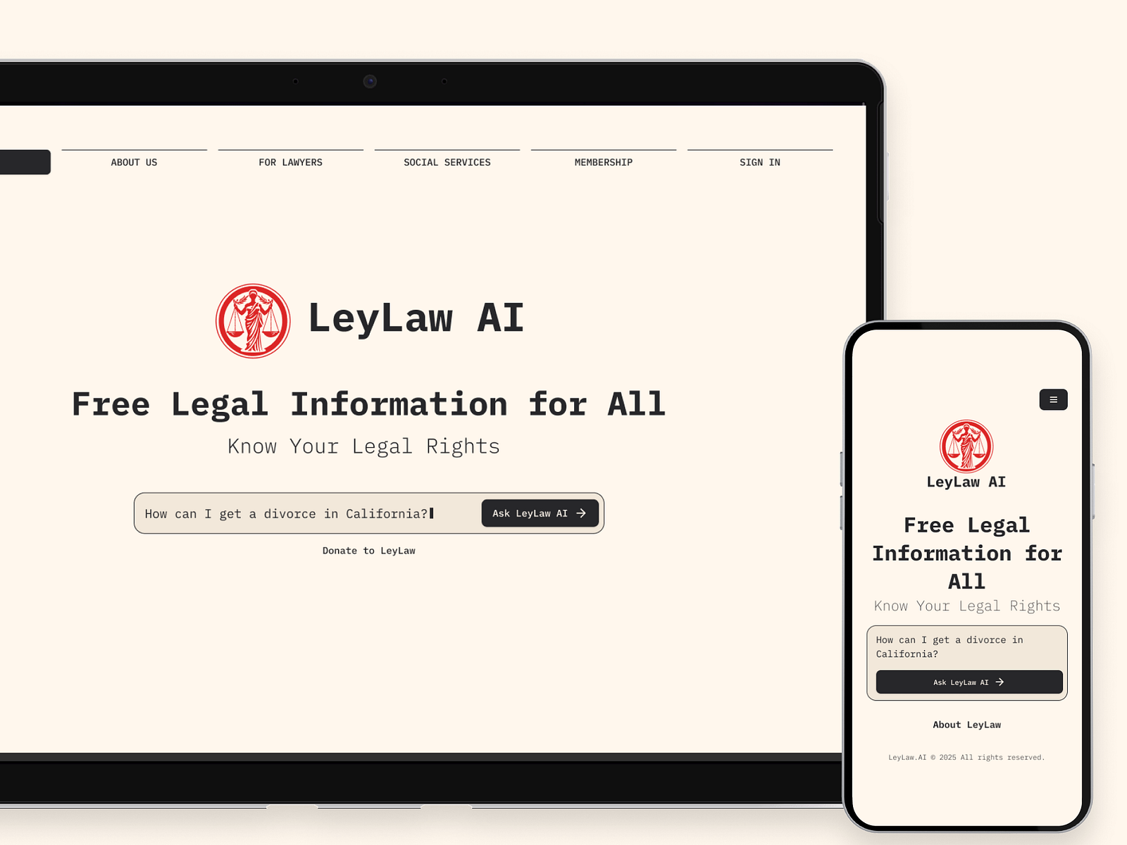LeyLaw - UI and UX for AI-Powered Legal Information App by Darwin ...